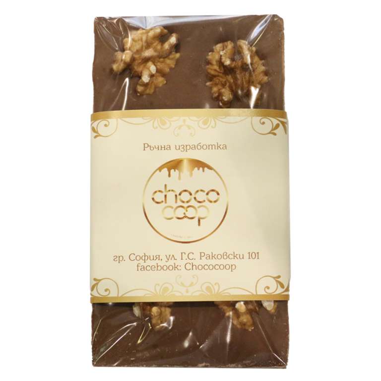 Млечен шоколад с орехи 100 г - Шоко Кооп