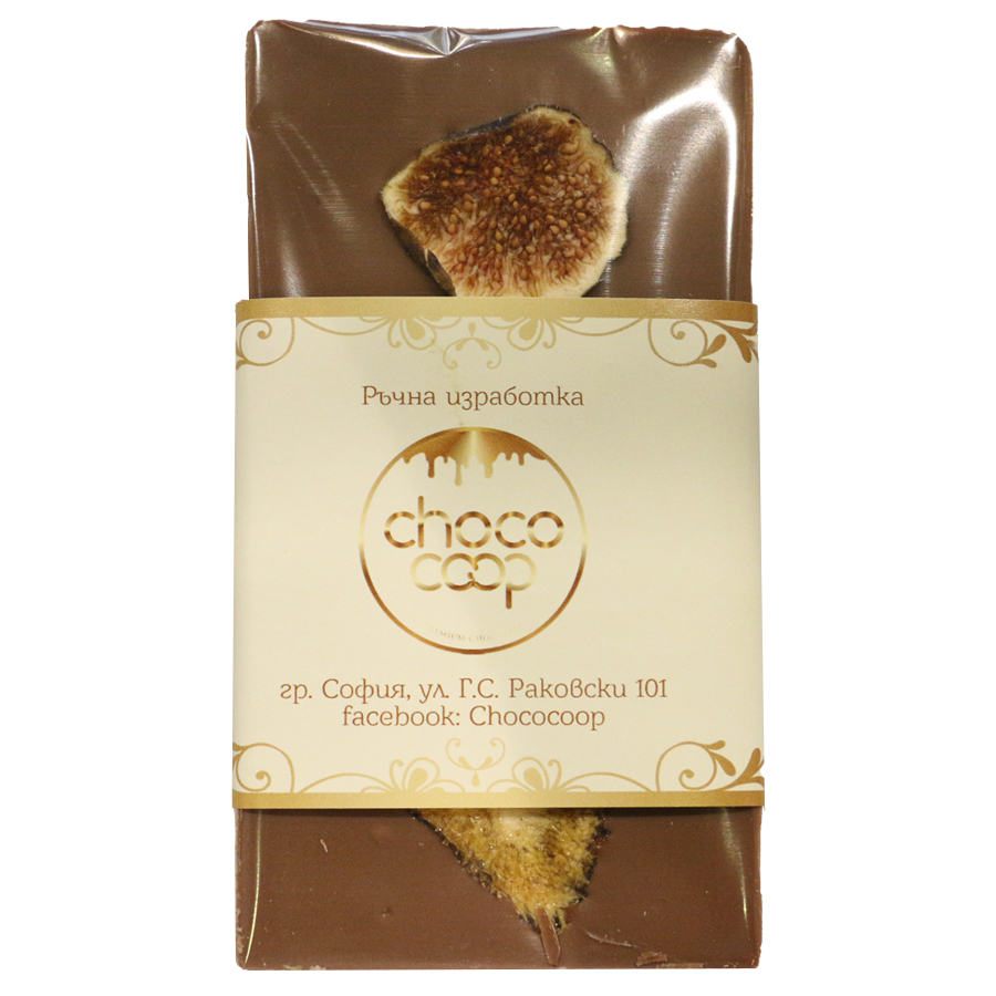 Млечен шоколад с чипс смокиня 100 г - Шоко Кооп